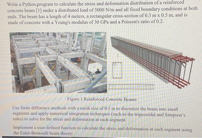 Solved Write a Python program to calculate the stress and | Chegg.com