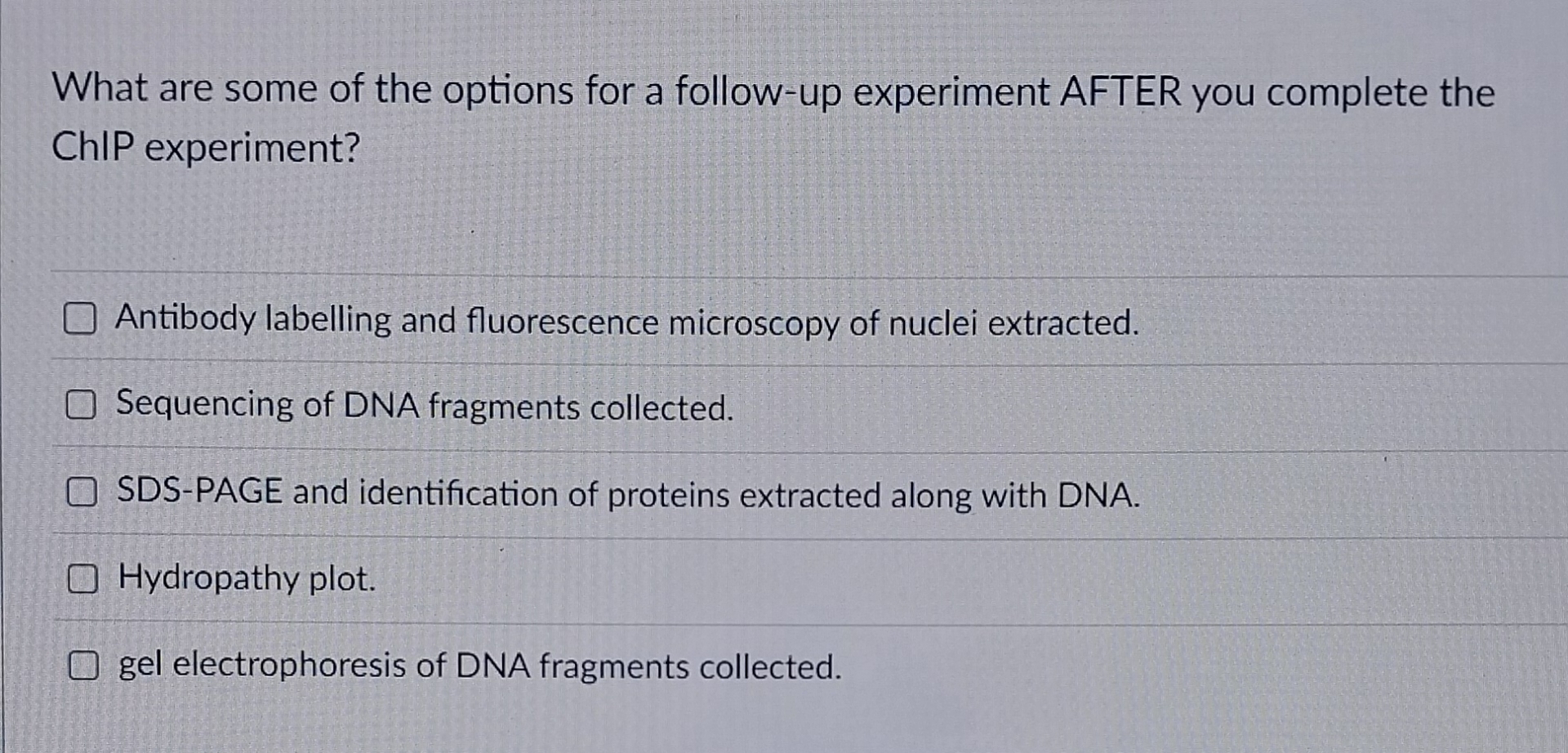 Solved What are some of the options for a follow-up | Chegg.com