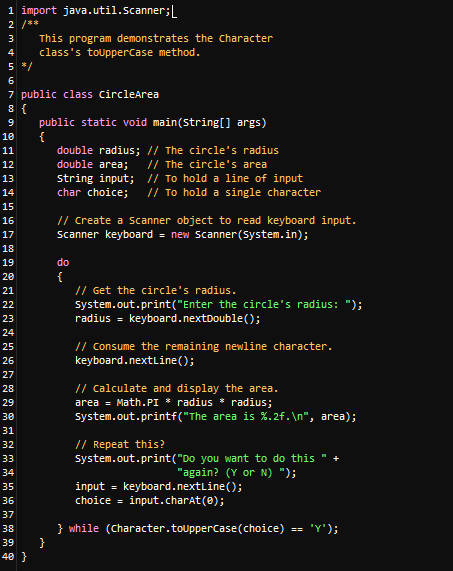 Solved Requirements1) ﻿Please read and run CircleArea.java | Chegg.com