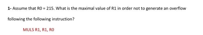 Solved 5- Assume that R1=0×12F2 and R2=0×ABCDE430. Which of | Chegg.com