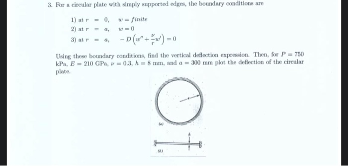 In classical plate theory, for a circular plate with | Chegg.com