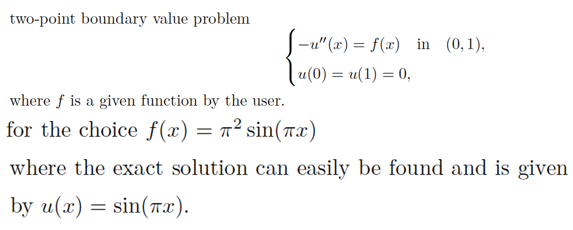 Solved We have a BVP problem in FEM with numerical solutions | Chegg.com