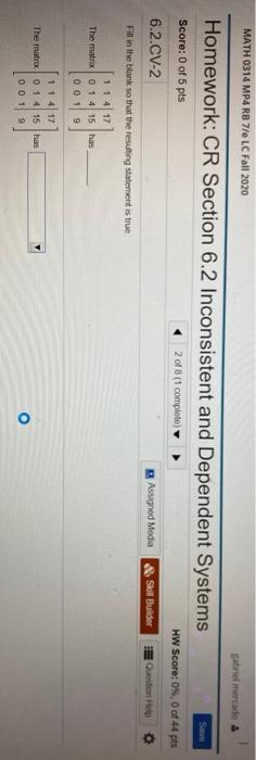 Solved MATH 0314 MP4 RB 7/e LC Fall 2020 gabriel mercado | Chegg.com