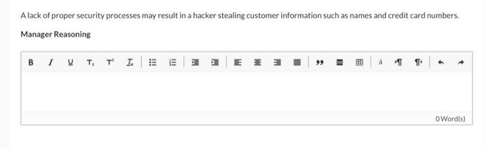 may i get help explaining managerial risk reasoning? | Chegg.com
