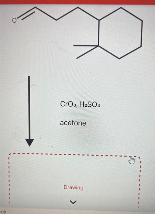 Solved CrO3,H2SO4 acetone Drawing | Chegg.com
