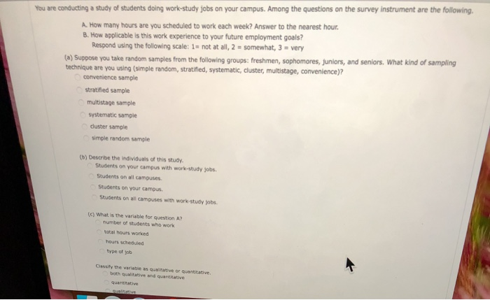 Solved You are conducting a study of students doing | Chegg.com