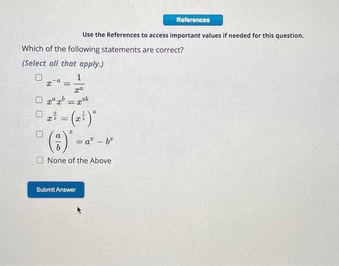 Solved Use the References to access important values if | Chegg.com