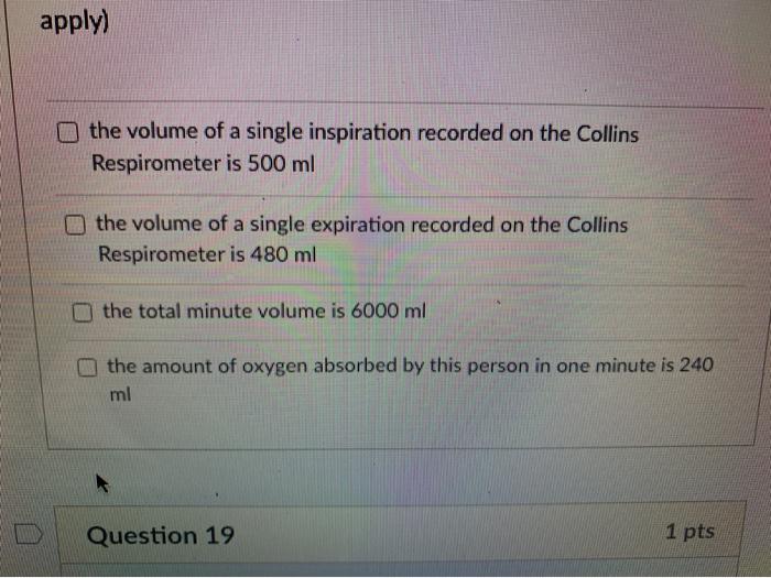 Solved A person sitting at rest has a total volume of 500 ML | Chegg.com