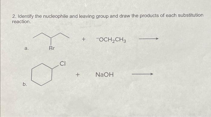 Solved 6. Explain why two substitution products are formed | Chegg.com