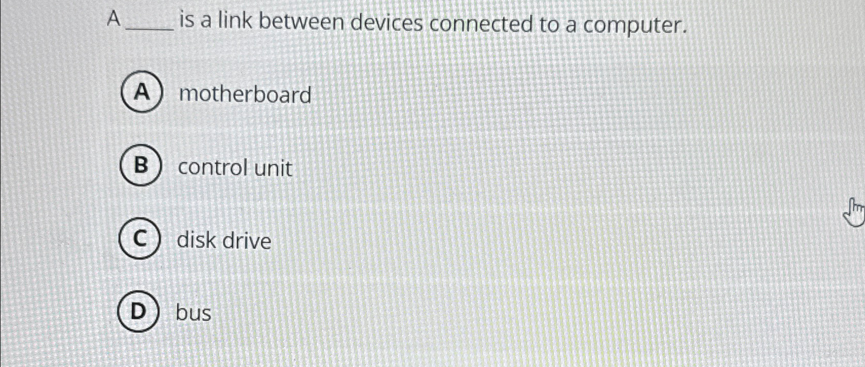 Solved A is a link between devices connected to a | Chegg.com
