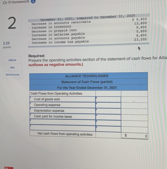 Solved Saved Homework Problem 11-6A Calculate operating | Chegg.com