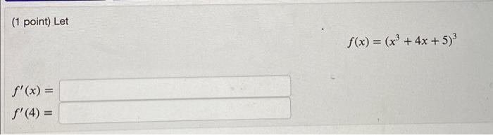 Solved (1 point) Given the following functions: f(u) = u3/2 | Chegg.com