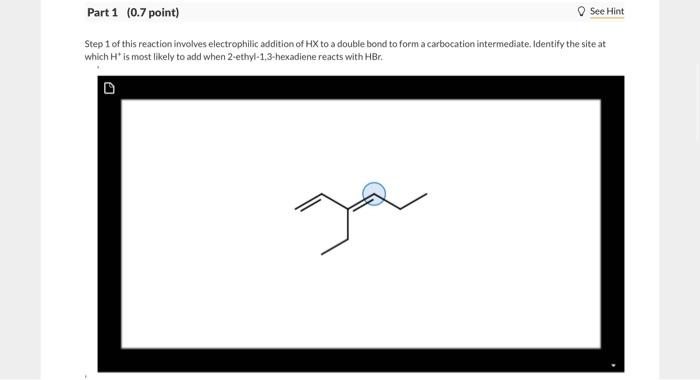 Solved Step 1 of this reaction involves electrophilic | Chegg.com