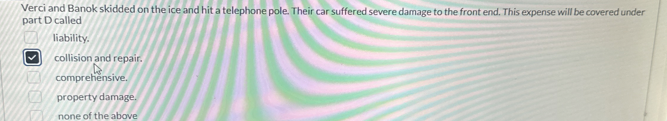 Solved Verci and Banok skidded on the ice and hit a | Chegg.com