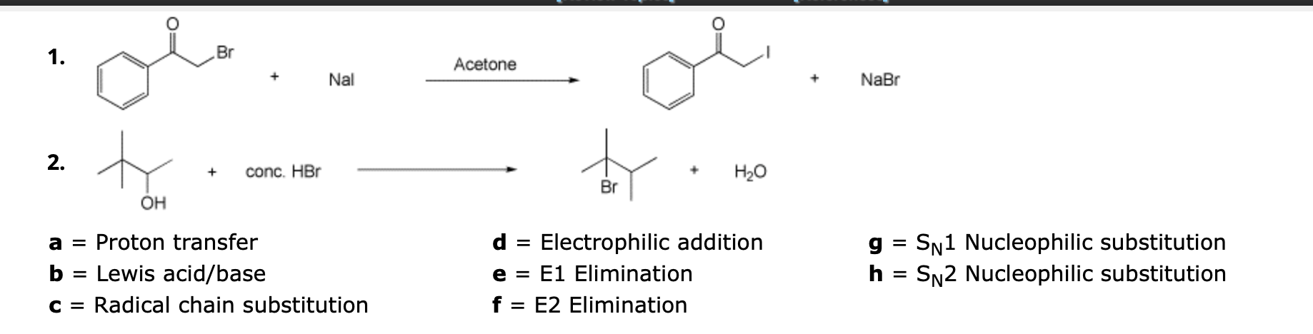 Solved +NalAcetone+NaBrconc. HBr+H2Oa= ﻿Proton transferd= | Chegg.com