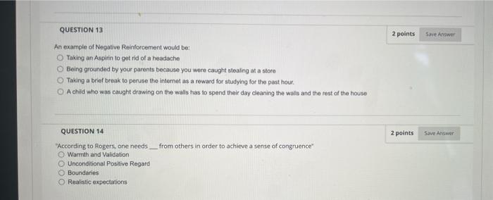 Solved 2 points QUESTION 11 Logotherapy theorizes that is a | Chegg.com