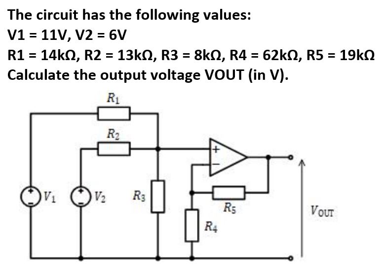 Solved The circuit has the following | Chegg.com