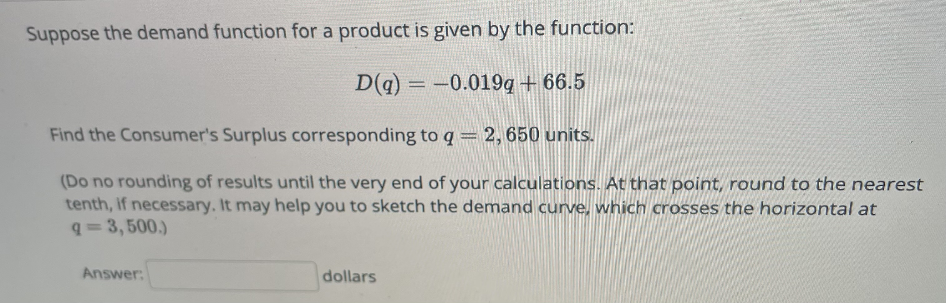 Solved Suppose the demand function for a product is given by | Chegg.com