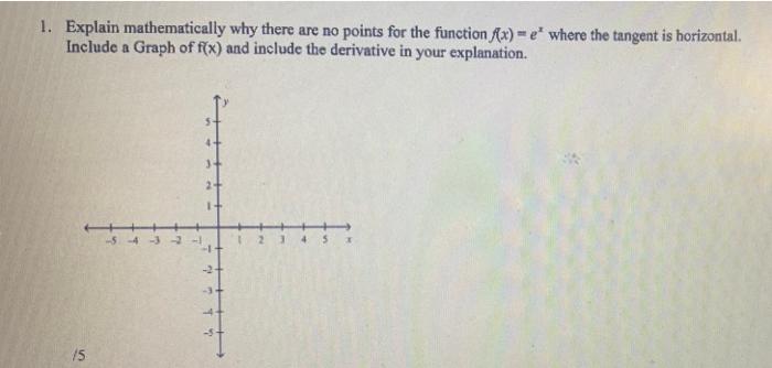 Solved 1. Explain mathematically why there are no points for | Chegg.com