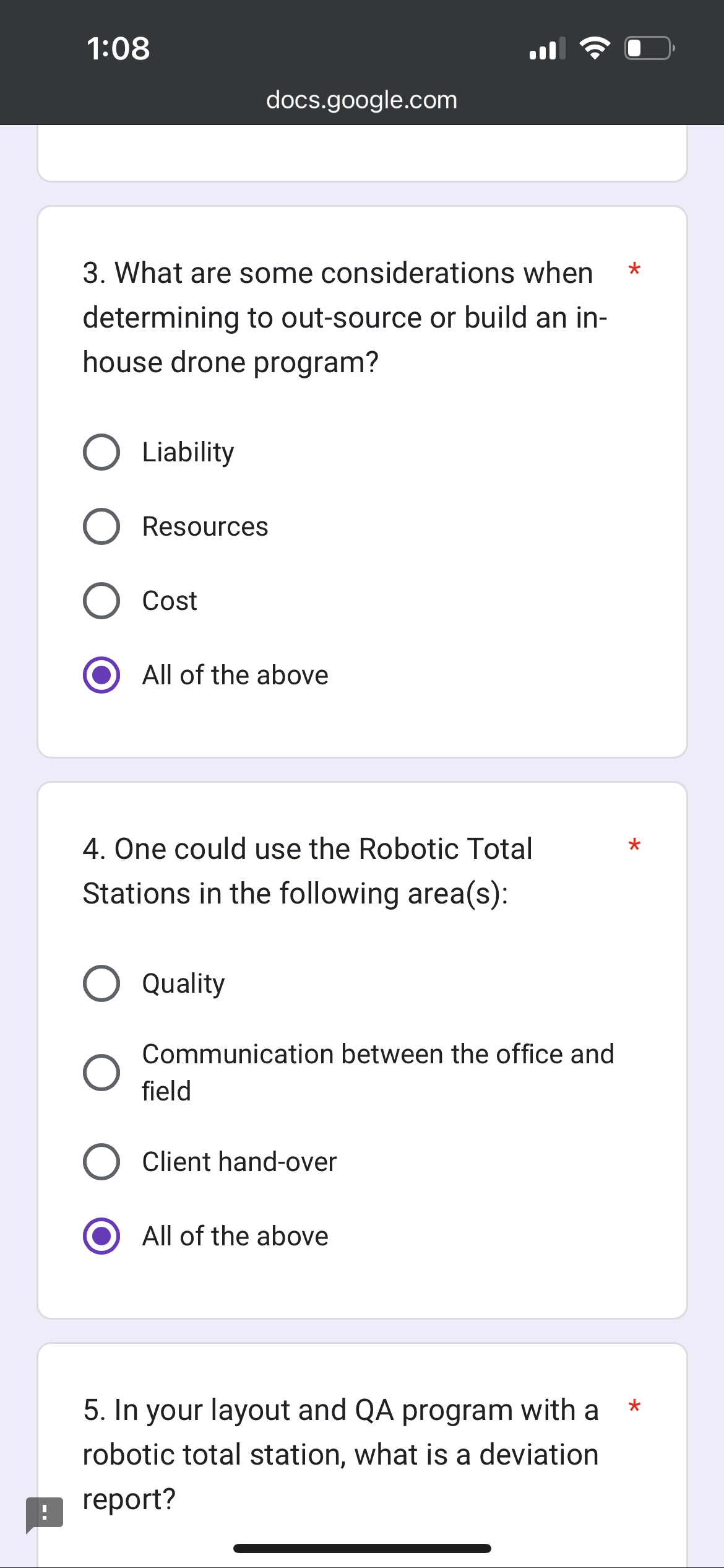 Solved 1:08docs.google.com3. ﻿What are some considerations | Chegg.com