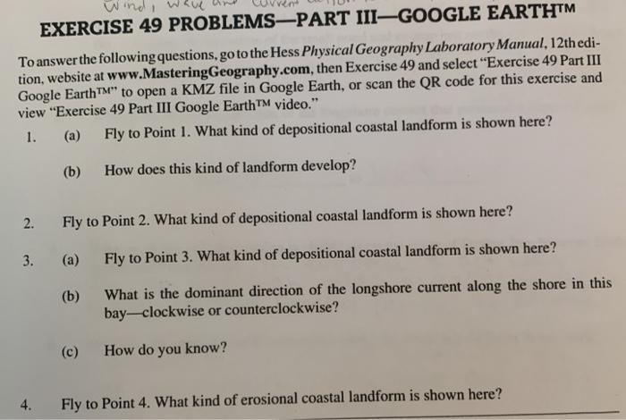 wind, wrue EXERCISE 49 PROBLEMS-PART III-GOOGLE | Chegg.com