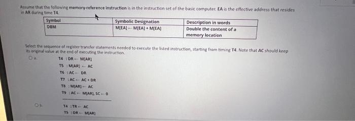 Solved 15sume that the following memory-reference | Chegg.com