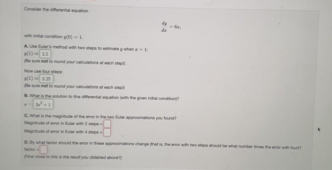 Solved Section 2.7 Euler Method: Problem 1 (1 point) Use | Chegg.com