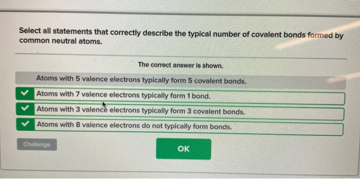 Solved Select all statements that correctly describe the | Chegg.com