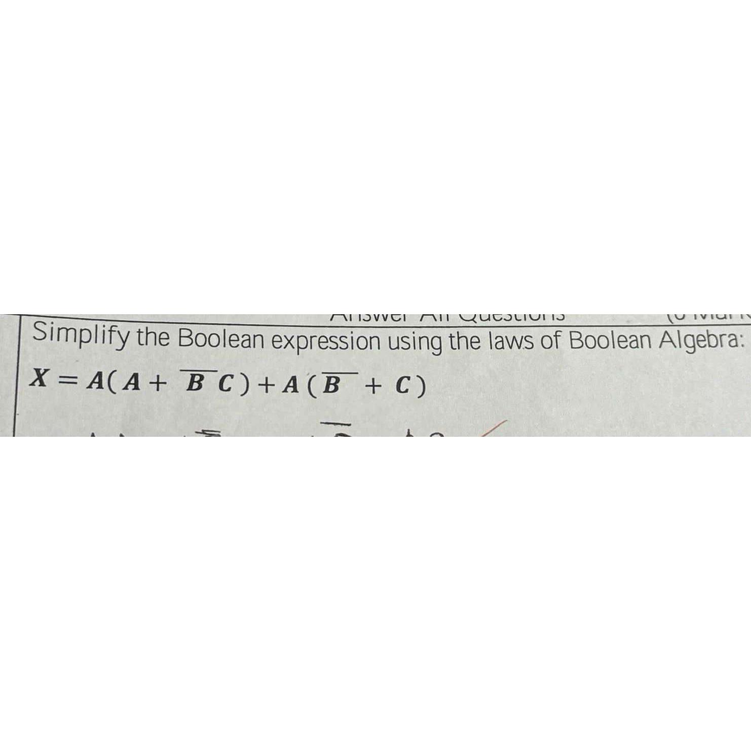 Solved Simplify the Boolean expression using the laws of | Chegg.com