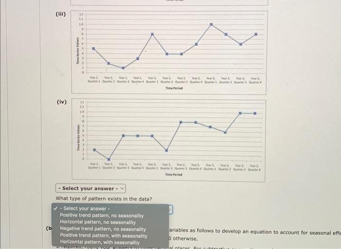 Solved Consider the following time series data. (a) Choose | Chegg.com