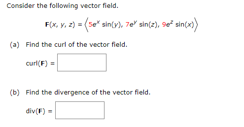 Solved Consider the following vector | Chegg.com