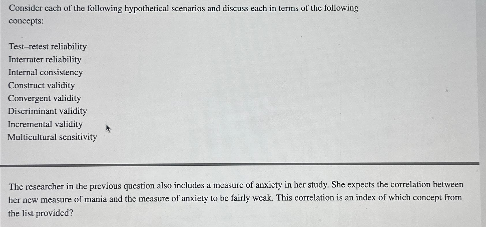 Solved Consider each of the following hypothetical scenarios | Chegg.com