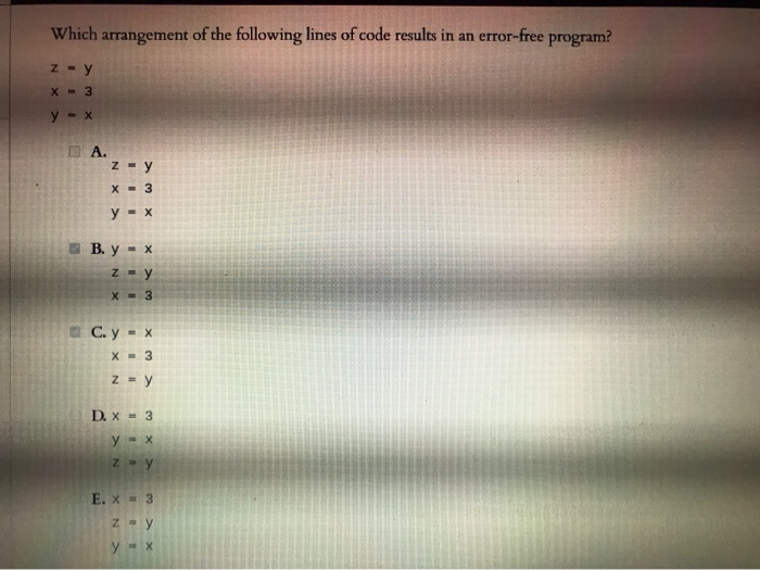Solved Consider the following code fragment X = input) | Chegg.com