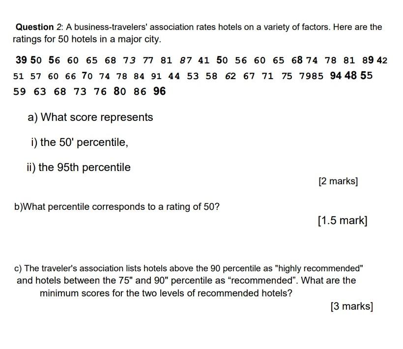 Solved Question 2: Identify the type of question for the | Chegg.com