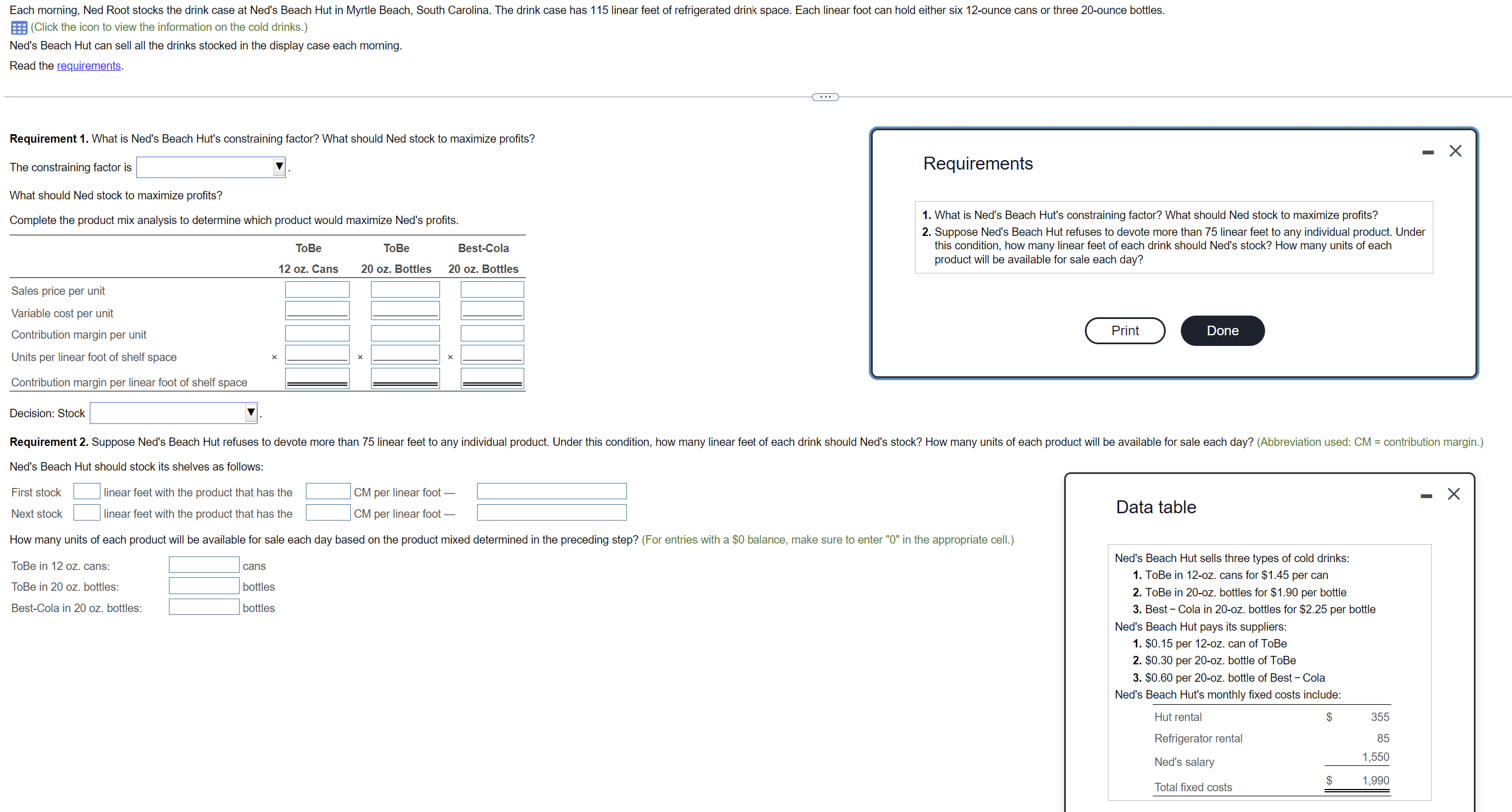 Solved (Click the icon to view the information on the cold | Chegg.com