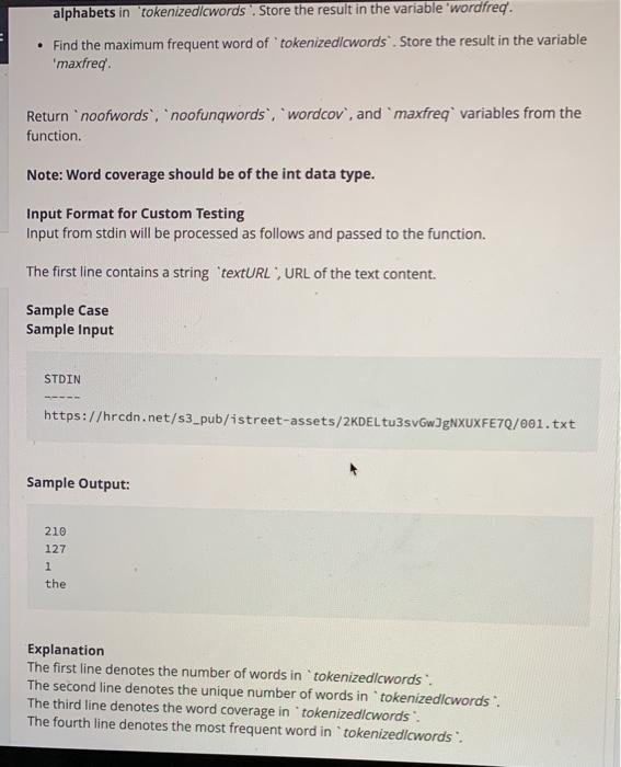 Solved 1. Hands-on - NLP - Python - Processing Raw Text NLP | Chegg.com