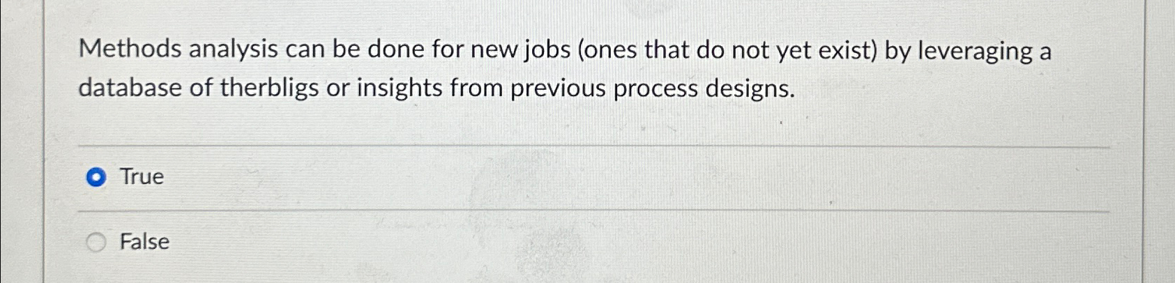 Solved Methods analysis can be done for new jobs (ones that | Chegg.com
