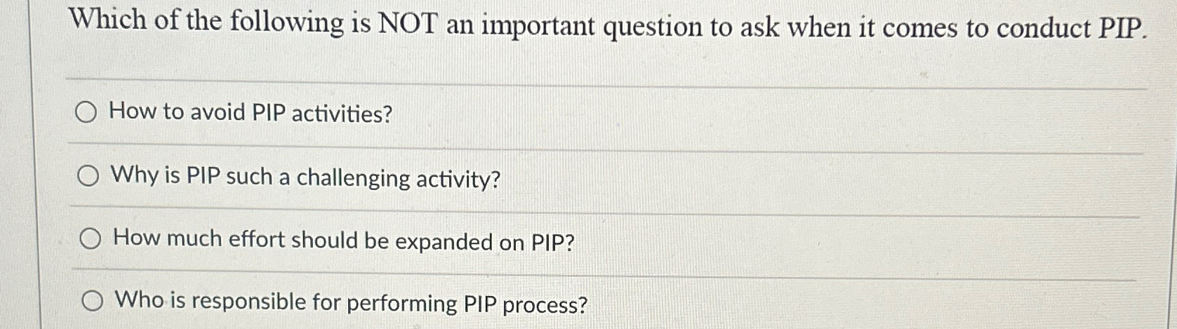 Solved Which of the following is NOT an important question | Chegg.com