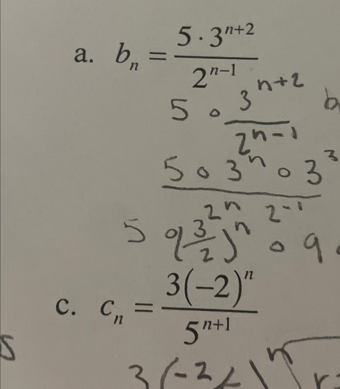 Solved The following are geometric sequences or series. Find | Chegg.com