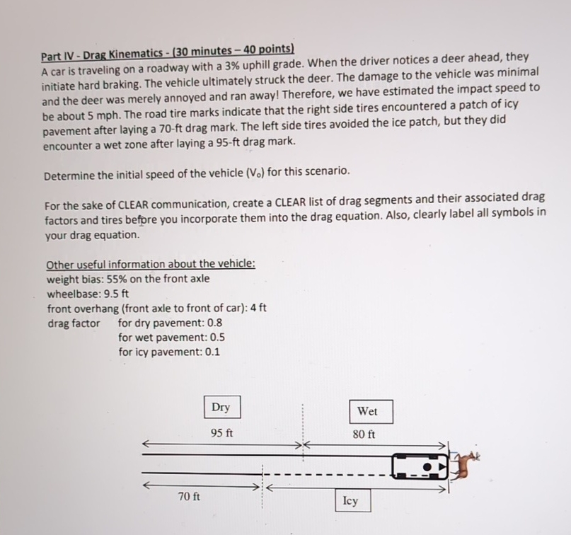 Solved Part IV - ﻿Drag Kinematics - ( 30 ﻿minutes -40 | Chegg.com