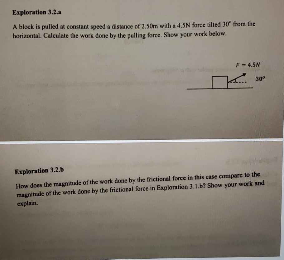 Solved Calculate the work done by the frictional force for | Chegg.com