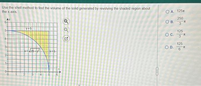 Solved Use the shell method to find the volume of the solid | Chegg.com
