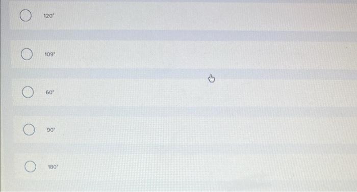 Solved What is the approximate CCC bond angle in this | Chegg.com