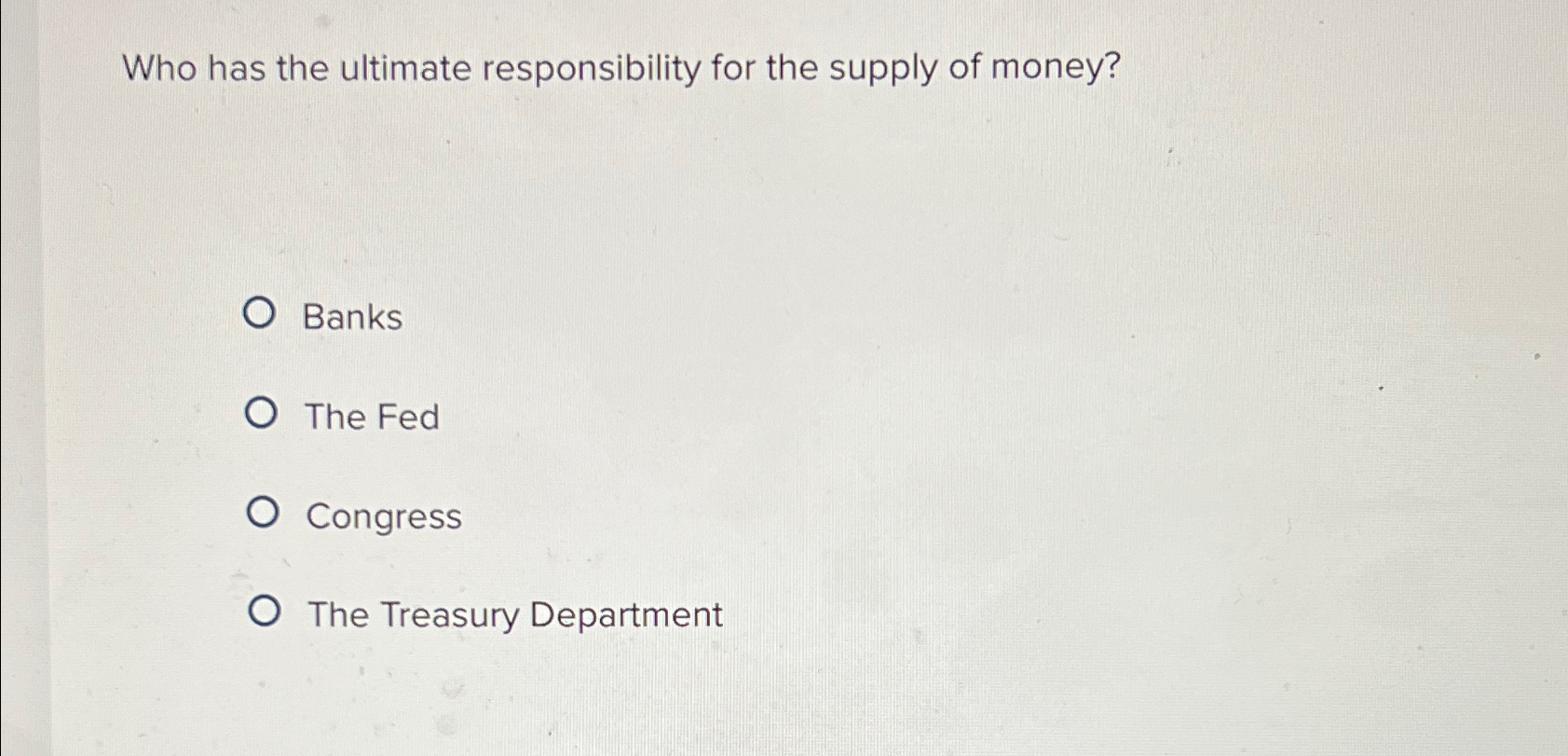 Solved Who has the ultimate responsibility for the supply of | Chegg.com