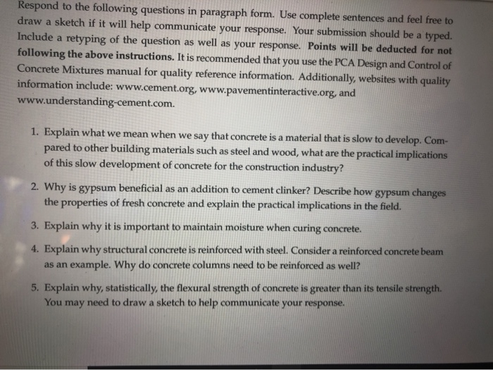 Solved Respond to the following questions in paragraph form. | Chegg.com