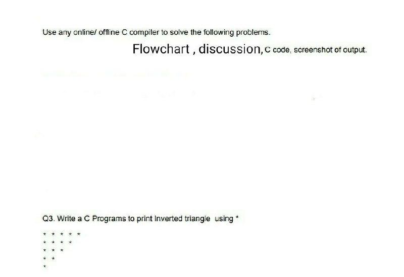 Solved Use any online/ offline C compiler to solve the | Chegg.com