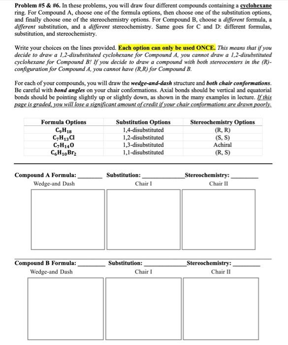 Solved Problem \#5 \& \#6. In these problems, you will draw | Chegg.com