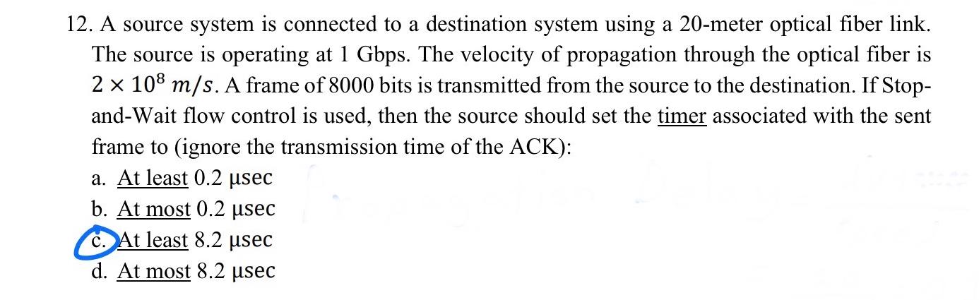 Solved A source system is connected to a destination system | Chegg.com