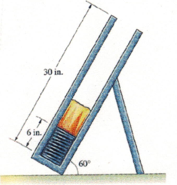 Solved a spring powered mortar was designed to launch 10 | Chegg.com