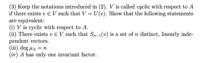 Solved Problem 3 is an advanced problem in abstract algebra. | Chegg.com